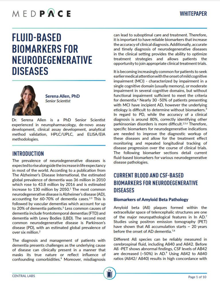 Biomarkers | Medpace Central Labs