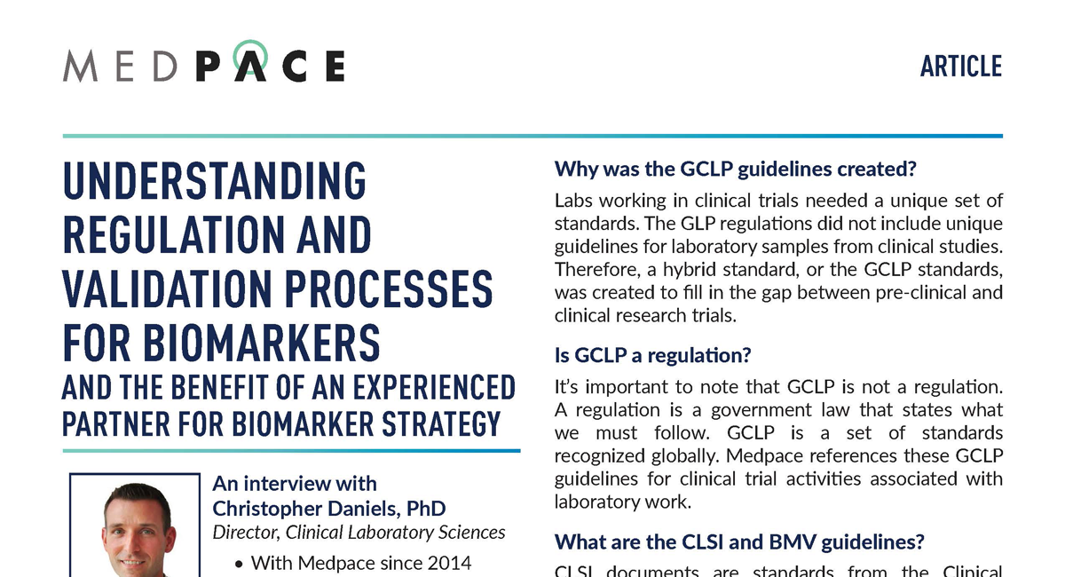 Biomarker Assays | Medpace Bioanalytical Lab