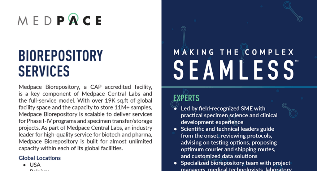 Biorepository Services | Medpace Labs