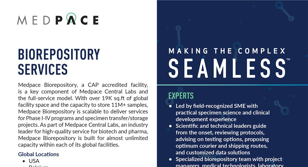 Biorepository Services | Medpace Labs