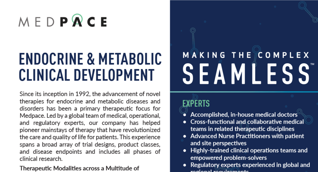 Endocrine & Metabolic Disease CRO | Medpace
