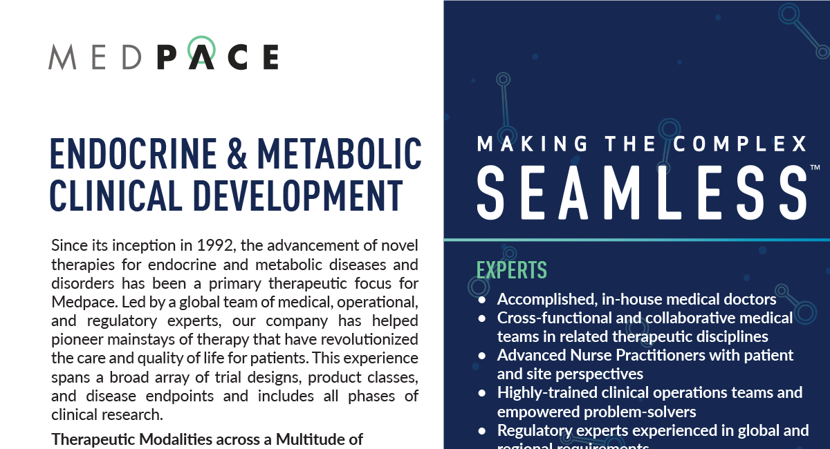 Endocrine & Metabolic Disease CRO | Medpace