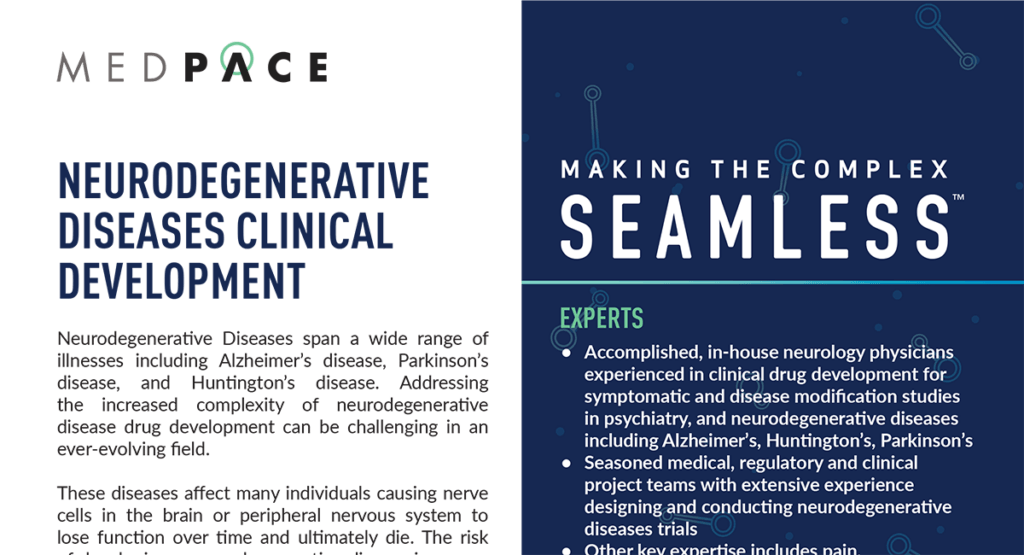 Neurodegenerative Disease CRO | Medpace